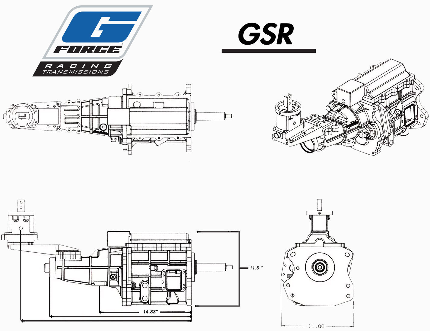 GForce GSR DogBox Transmission 4 Speed – Get GForce Parts